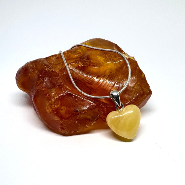 Butter Amber Heart Pendant #2 – The Amber Room